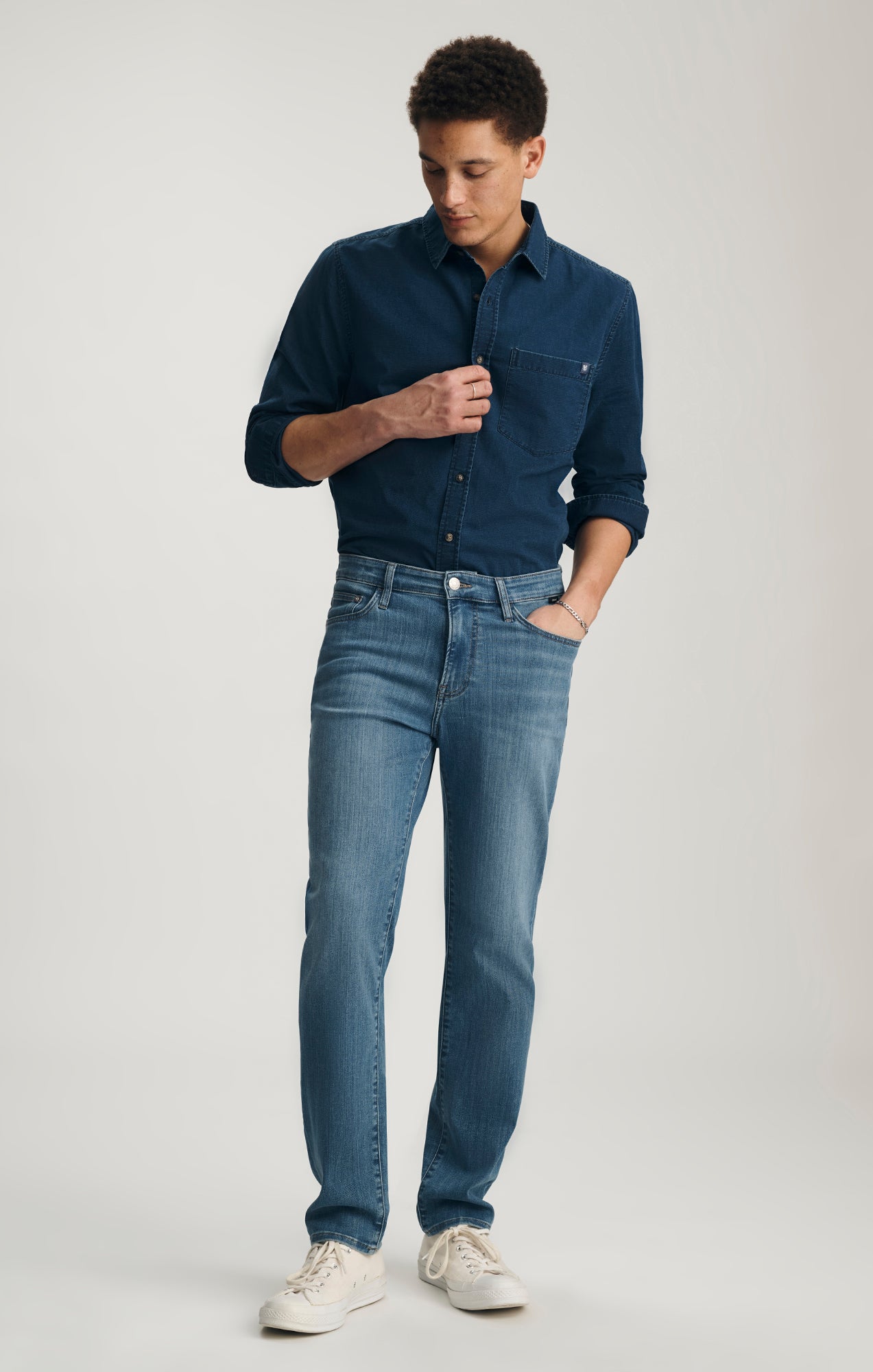 Mavi Men's Steve Athletic Fit In Mid Supermove – Mavi Jeans