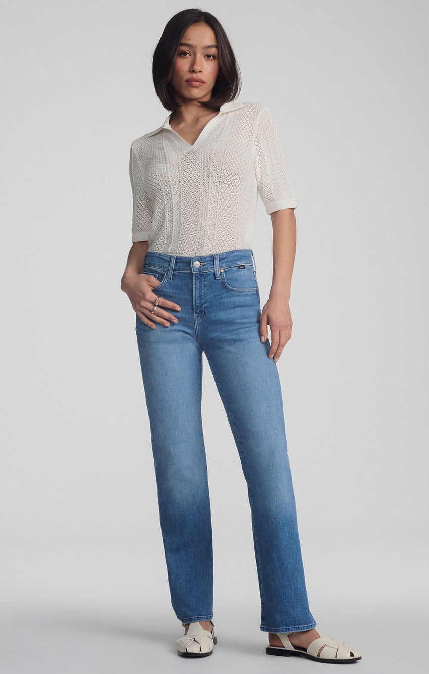 Mavi Women's Vicky Bootcut In Mid Blue Flex Blue – Mavi Jeans