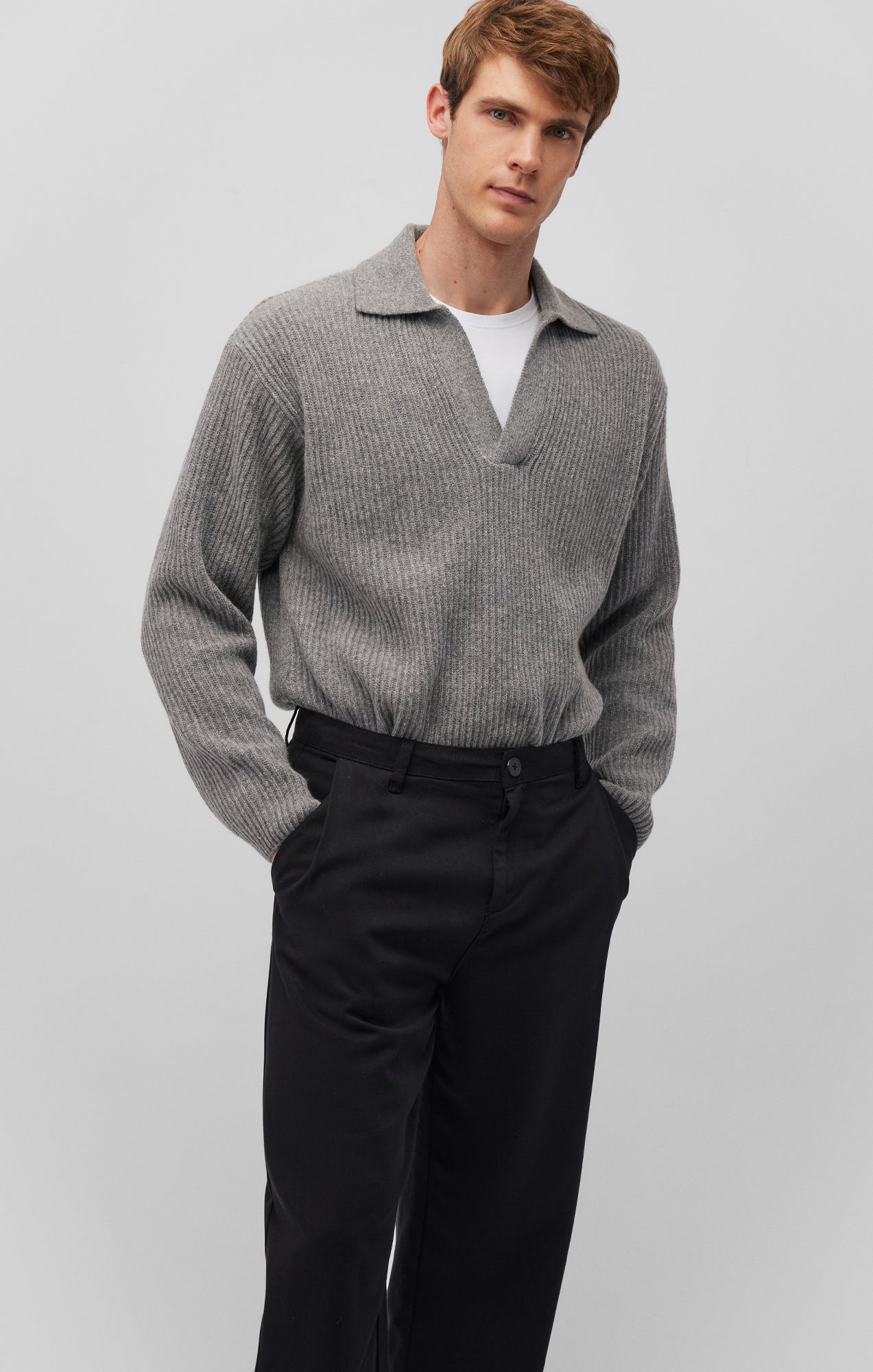 Polo collar sweater store