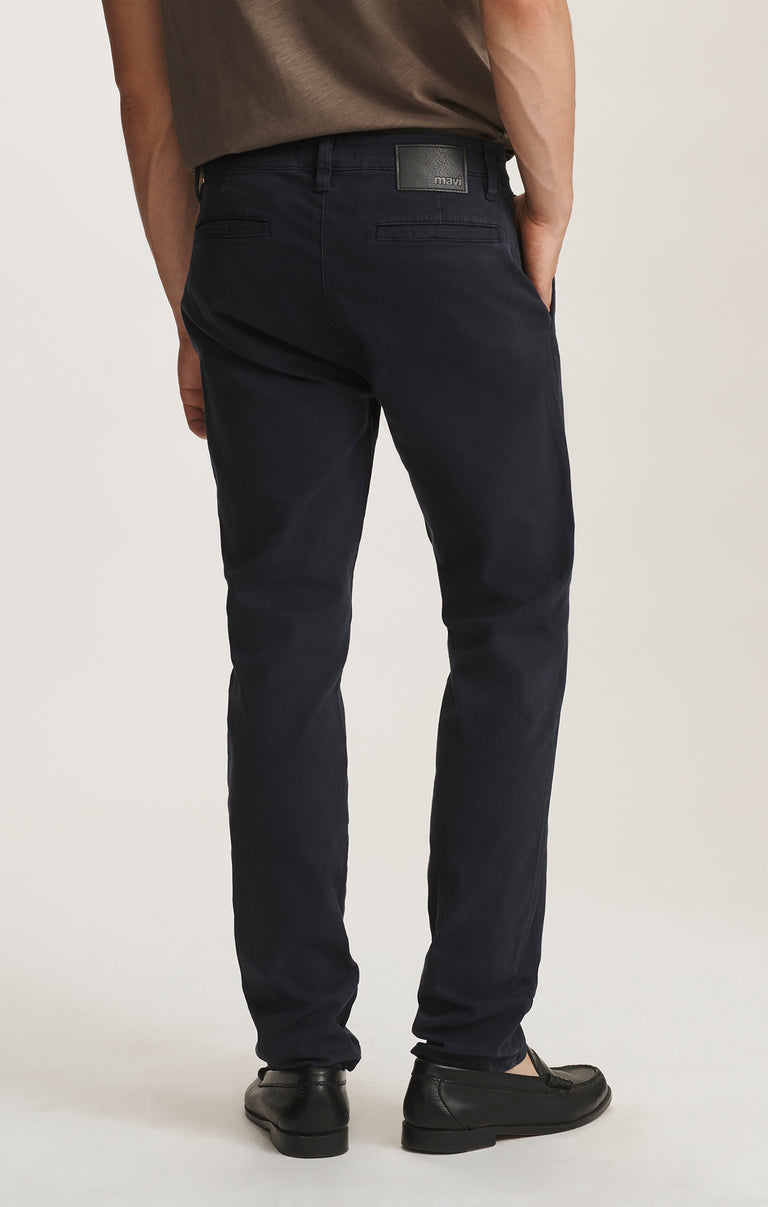 Mavi Men's Milton Slim Straight Chino Pants In Dark Navy Casual Twill ...