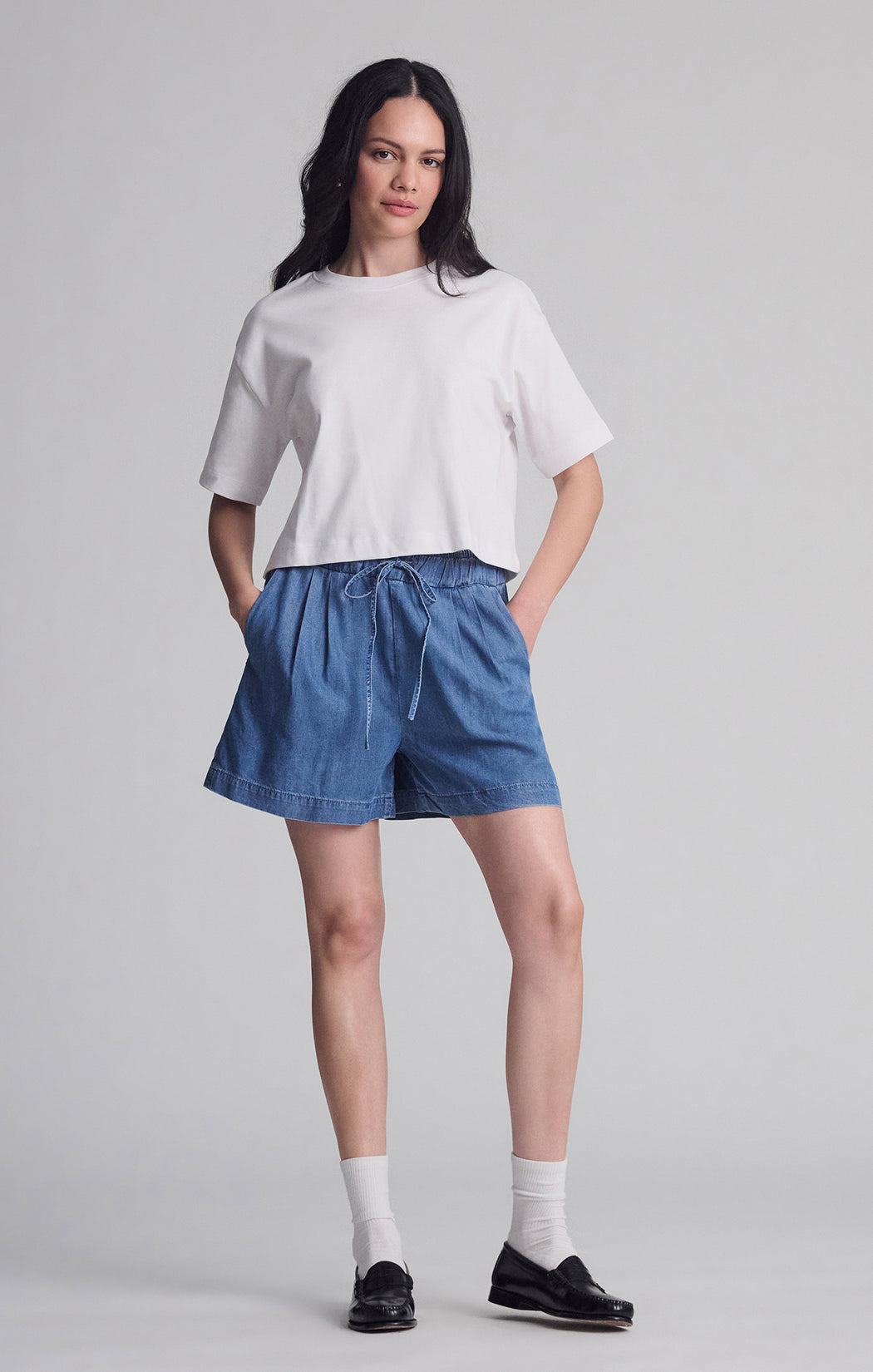 Mavi Women's Anika Cropped Flare In Woodrose Flex Blue – Mavi Jeans