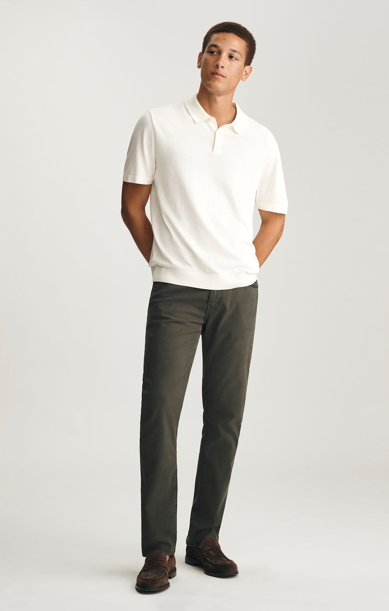 Mavi Men's Marcus Slim Straight Leg In Peat Luxe Twill – Mavi Jeans