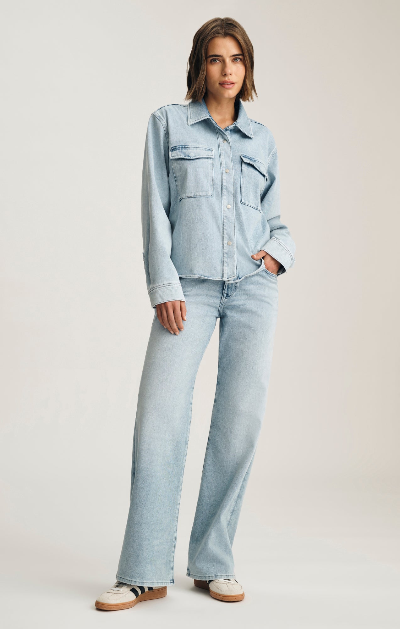 Mavi Women's Sabrina Wide Leg In Light Move – Mavi Jeans