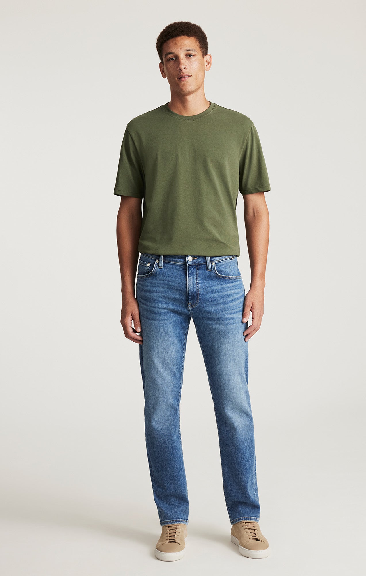 Mavi Men's Zach Straight Leg In Light Brushed Classic Vintage – Mavi Jeans