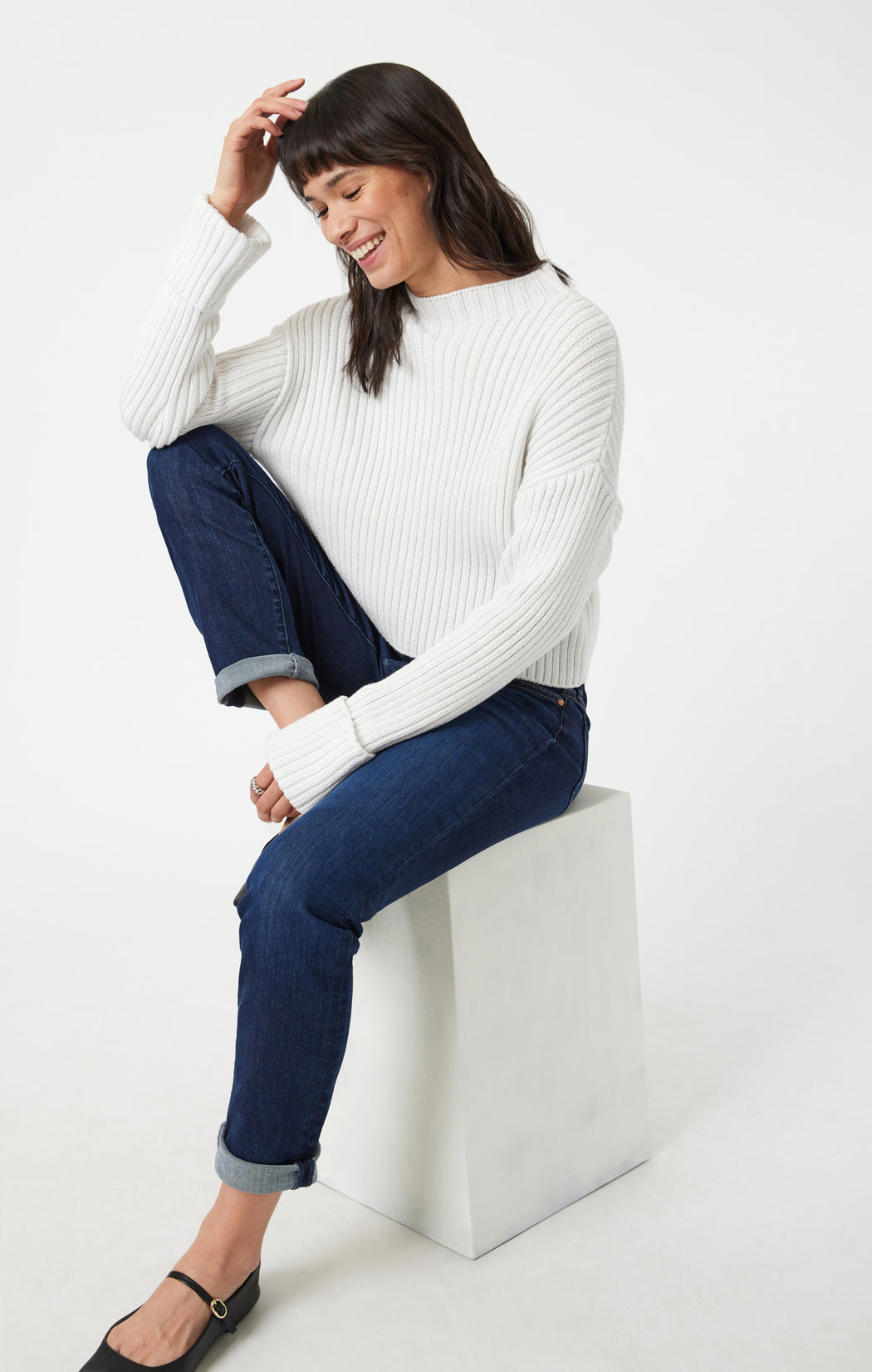 Mavi Women's Emma Slim Boyfriend In Deep Flex Blue – Mavi Jeans