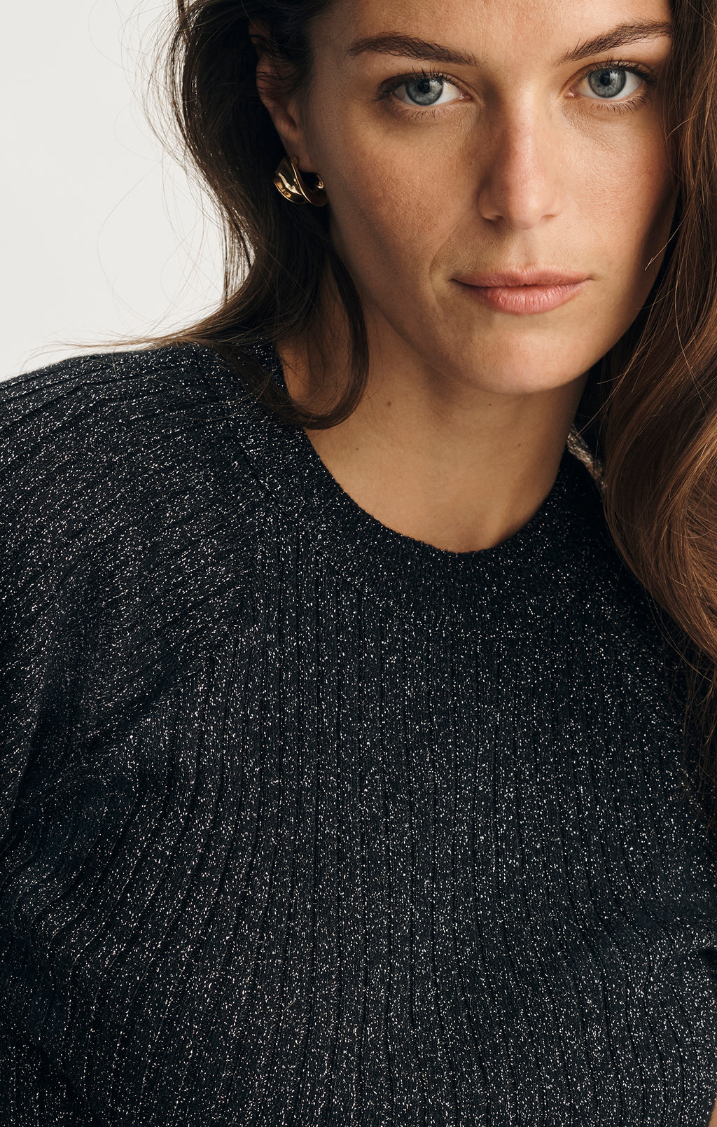 Mavi Women's Short Sleeve Crew Neck Sweater In Black – Mavi Jeans