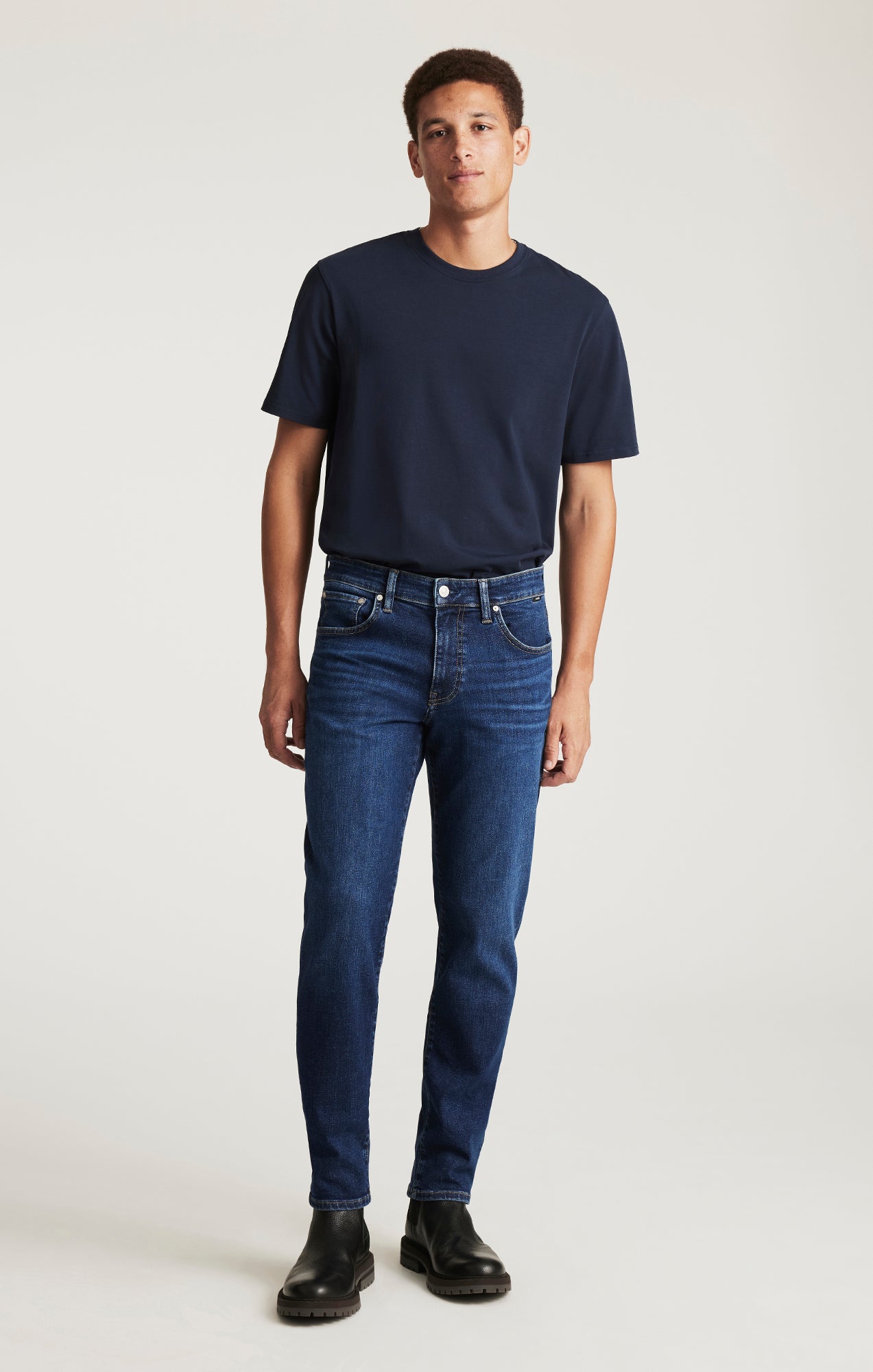 Mavi Men's Marvin Relaxed Tapered Leg In Dark Brushed Classic Vintage ...