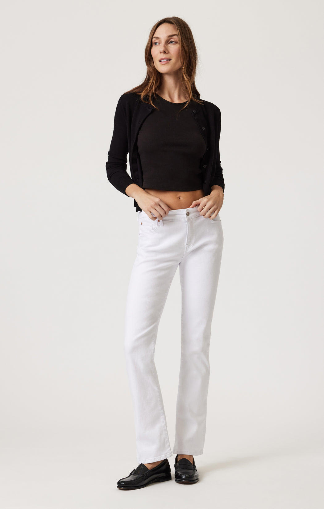 Mavi Women's Vicky Bootcut In White Flex Blue – Mavi Jeans